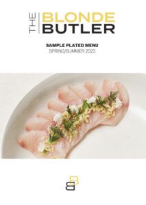 Menus - The Blonde Butler