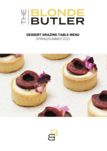 Menus - The Blonde Butler