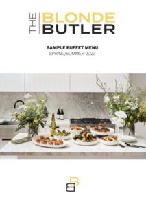 Menus - The Blonde Butler