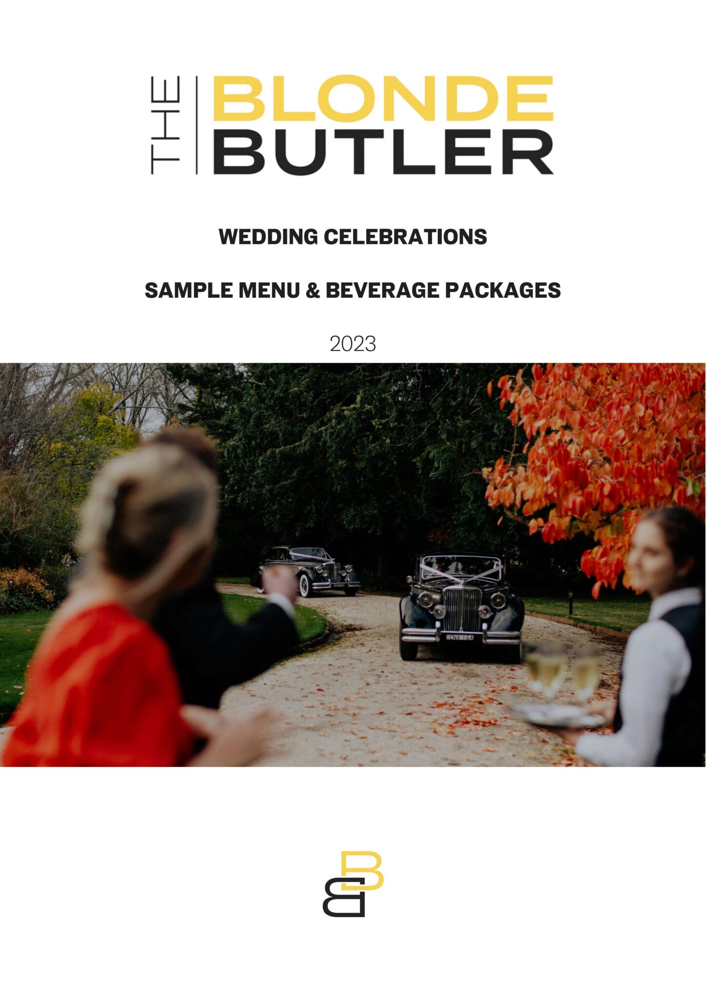 Menus - The Blonde Butler